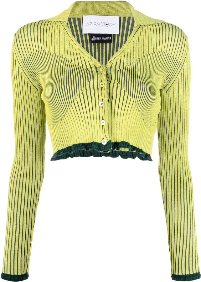 ESTER MANAS Cropped Button-Up Cardigan - ShopStyle