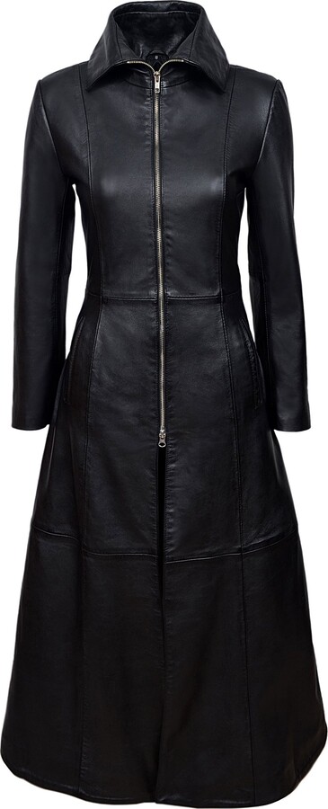 Smart Range Leather Ladies Vampire Black Goth Red Flair Lining Leather ...