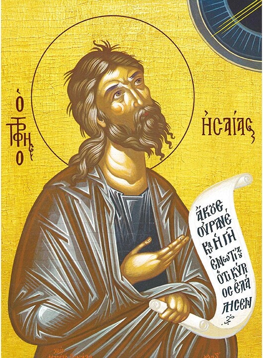 Etsy Prophet Isaiah Icon, Orthodox Icon Of Saint The Prophet, Christian ...
