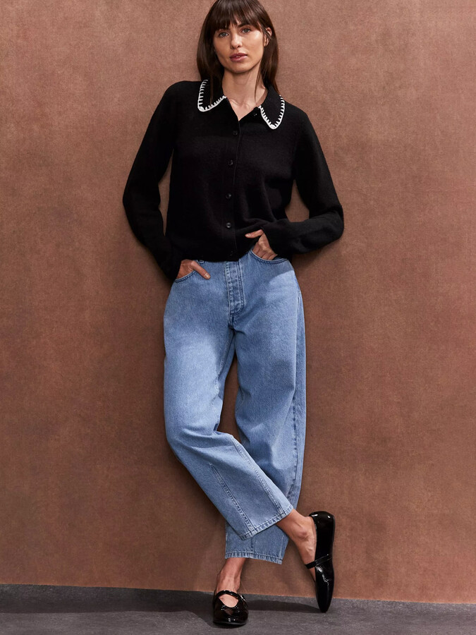 Ro&Zo Contrast Stitch Cardigan - ShopStyle