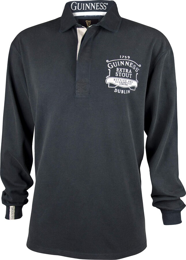 Guinness Official Merchandise Guinness Classic Black Washed Rugby ...