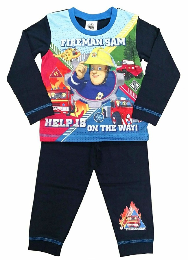 Fireman Sam Character Boys Fireman Sam Pyjamas Character Nightwear (4-5 ...