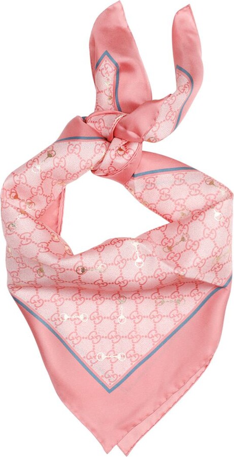 Gucci Gg Gold Horsebit Scarf - ShopStyle Scarves & Wraps
