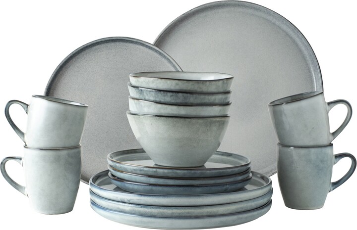 Dutch Rose Amsterdam Serenity 16-pc Dinnerware Set, Service for 4 ...