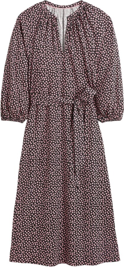 Boden Notch Neck Jersey Midi Dress - ShopStyle