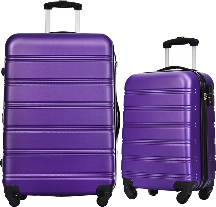 GREATPLANINC Luggage Sets 2 Piece Suitcase Set Carry on Luggage Airline ...