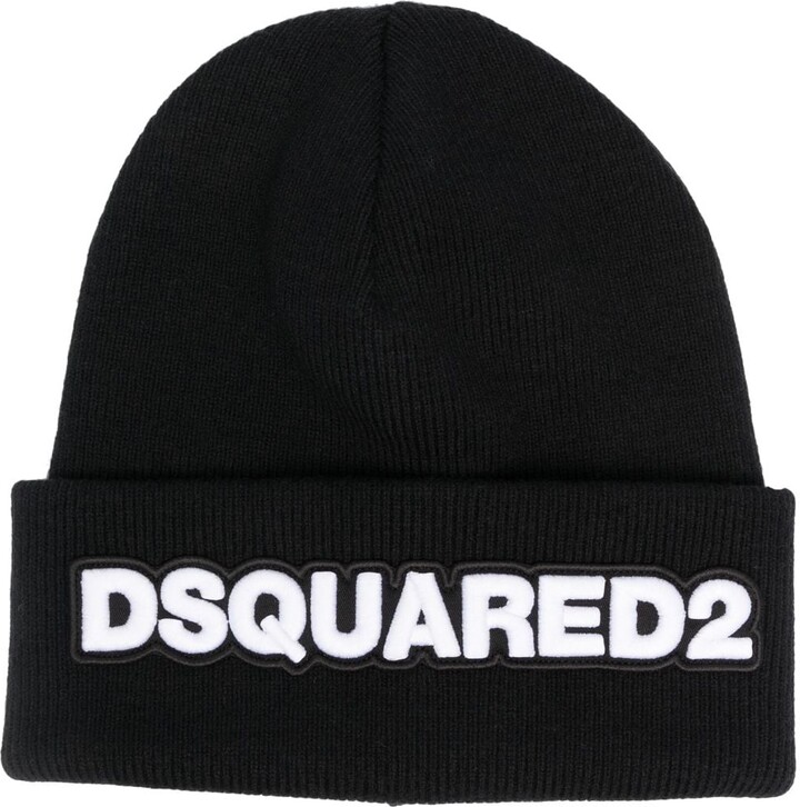 DSQUARED2 Logo Wool Beanie - ShopStyle Hats