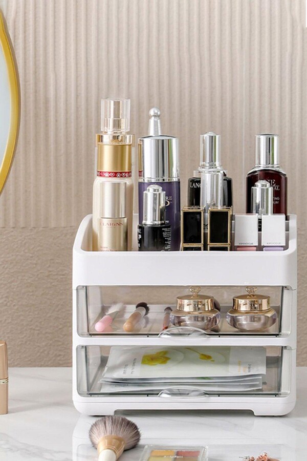 SHEONLY 3 Tier Makeup Organizer Cosmetic Storage Box Gift Set - ShopStyle