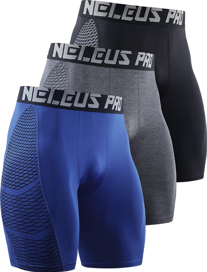 Neleus Men's Compression Shorts Pack of 3 - ShopStyle