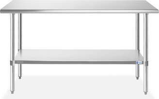 Gridmann 60 x 24 Inch Stainless Steel Table w/ Undershelf, Nsf ...