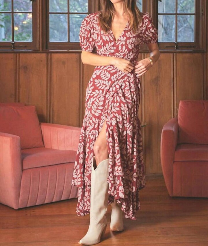 THE ODELLS Lilith Cardinal Dress in Dark Red - ShopStyle