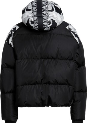 Versace La Greca print puffer jacket - ShopStyle