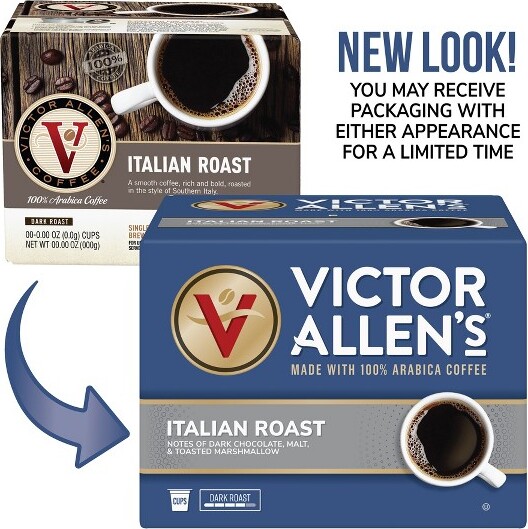Victor Allen's Coffee Italian Roast Single Serve Coffee Pods, 200 Ct ...