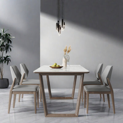 dinlin home Rectangular modern simple family dining table set - ShopStyle