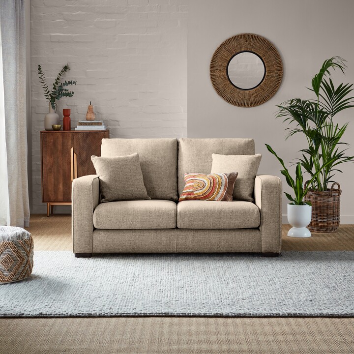 Dunelm Carson Chunky Multi Weave 2 Seater Sofa Beige - ShopStyle