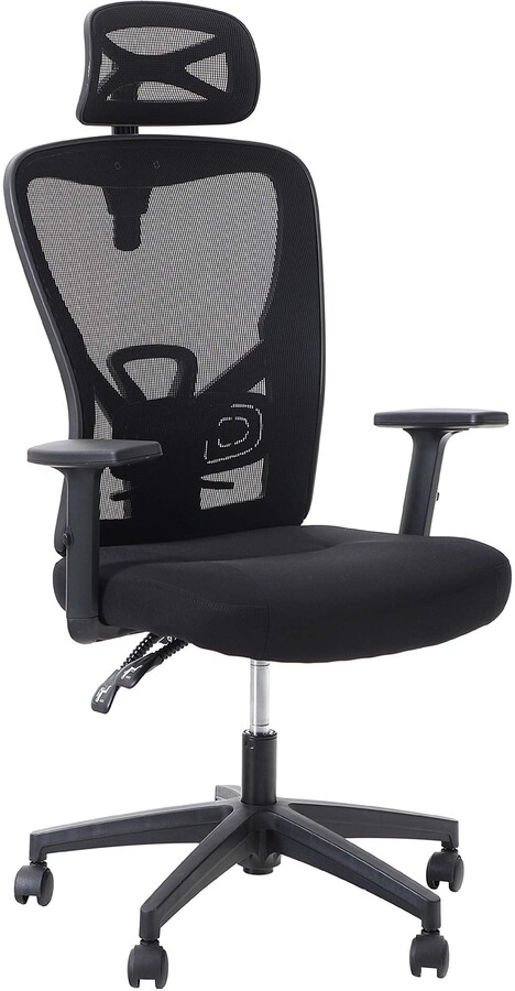 ALPHA HOME Office Chair High Back Mesh Chair l with Adjustable Headrest ...