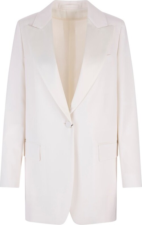 Max Mara Single-Breasted Tailored Jacket - ShopStyle Blazers