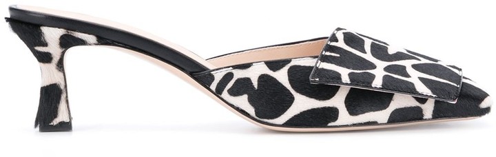 Wandler Isa cow-print mule - ShopStyle