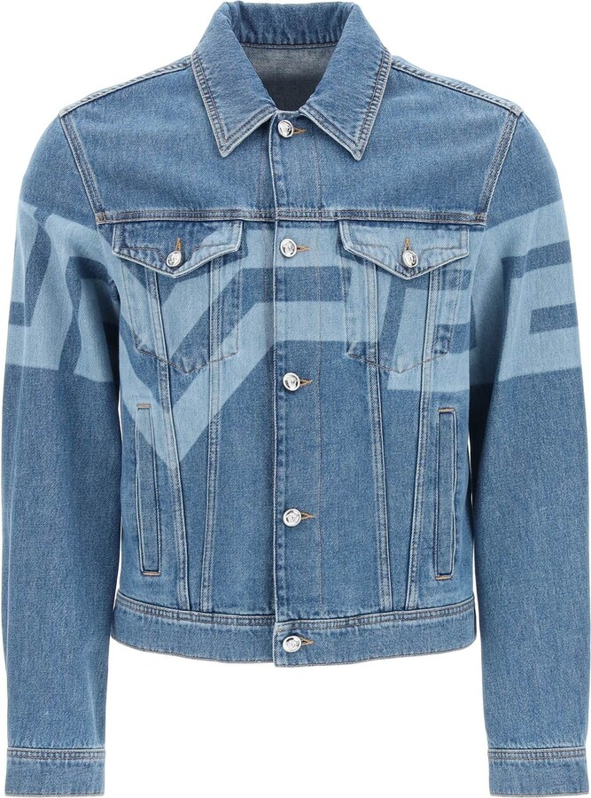 Versace Greca Denim Jacket - ShopStyle
