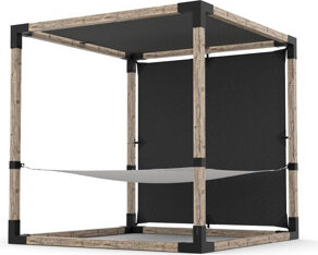 Toja Grid 8 Ft. W x 2 Ft. D Metal Pergola - ShopStyle Lanterns & Lamps