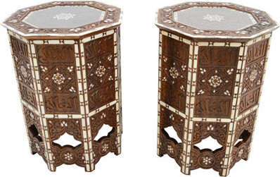 The Moroccan Room Syrian 23.5" H Glass Pedestal End Table - ShopStyle