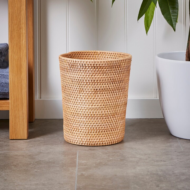 The Edited Life Rattan Round Bin Natural Natural - ShopStyle Bath ...