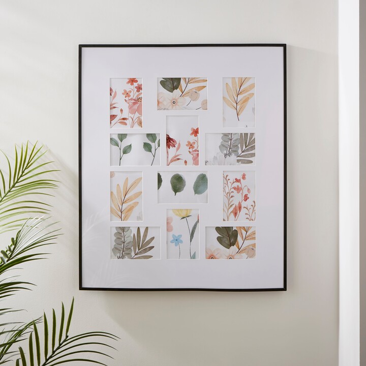 Dunelm Skinny Black Metal Multi Photo Frame Black - ShopStyle