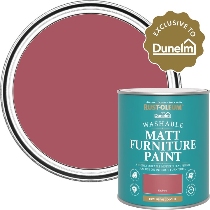 Rust-Oleum RustOleum X Dunelm Exclusive Rhubarb Matt Furniture Paint ...