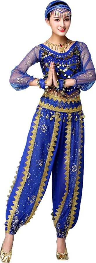Grouptap Women Bollywood 3-pc folk indian fancy dance dress arabian ...