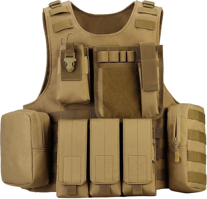 HUNTVP Tactical Vest Military Army Waistcoat Molle Airsoft Vest for ...
