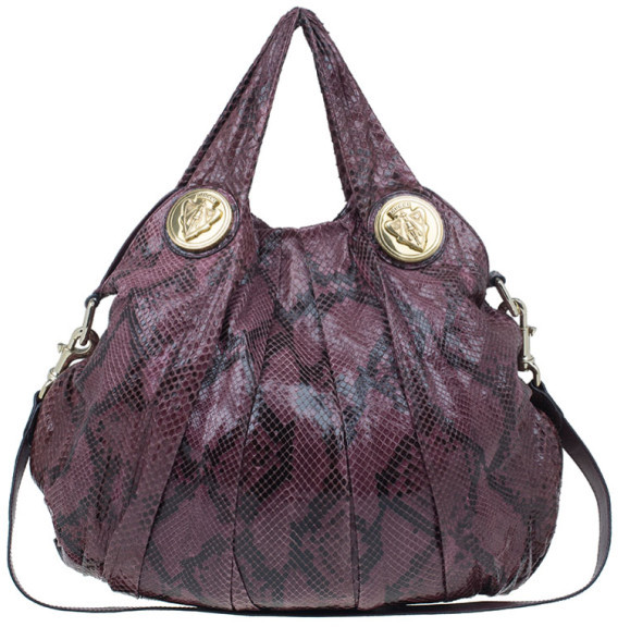 Gucci Purple Python Hysteria Hobo - ShopStyle
