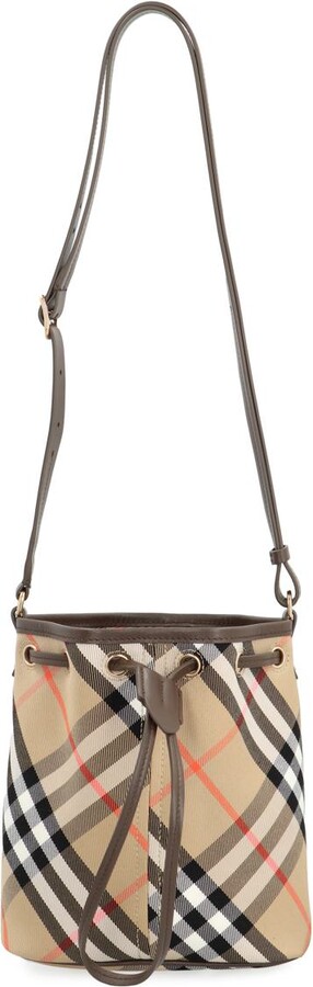 Burberry Check Mini Bucket Bag - ShopStyle