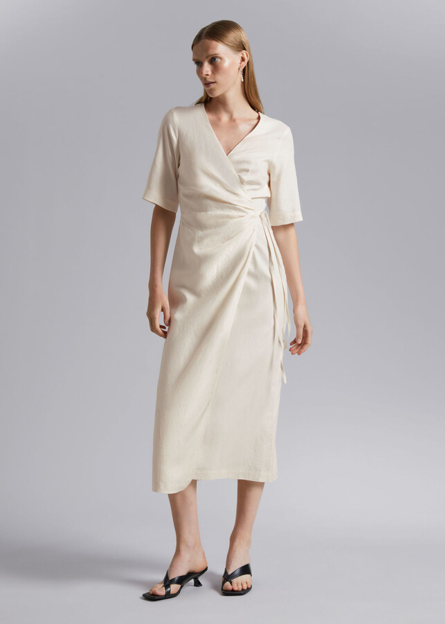 And other stories Midi Wrap Dress - ShopStyle