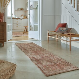 Dunelm Dua Jute Traditional Runner Red - ShopStyle Hallway Rugs