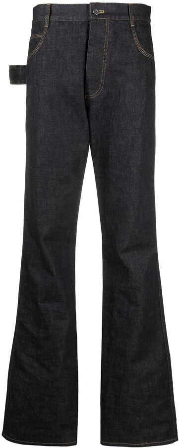 Bottega Veneta Contrast-Stitch High-Rise Jeans - ShopStyle