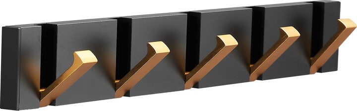 Fortune Candy 5 - Hook Retractable Wall Mounted Floating Coat Rack ...