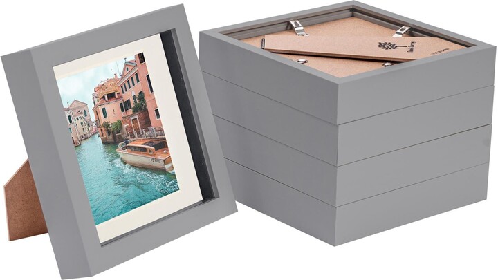 Nicola Spring 6x6" 3D Box Photo Frames with 4" x 4" Mounts 4x4" x5 - ShopStyle
