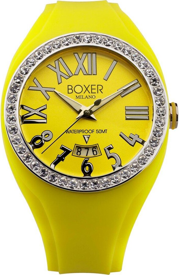 Boxer Yellow Dial Yellow Band Watch - ShopStyle