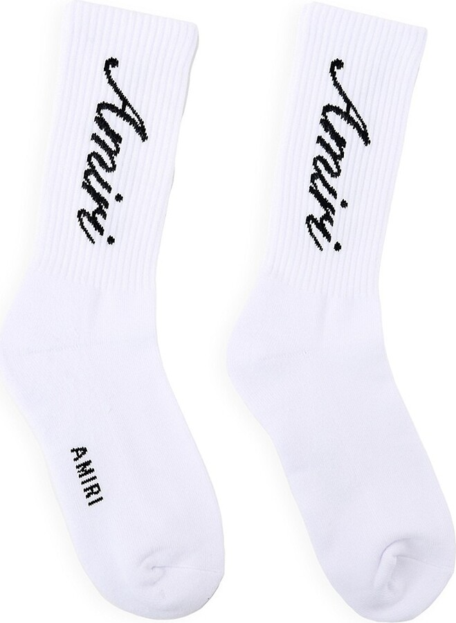 Amiri Logo Script Tube Socks - ShopStyle
