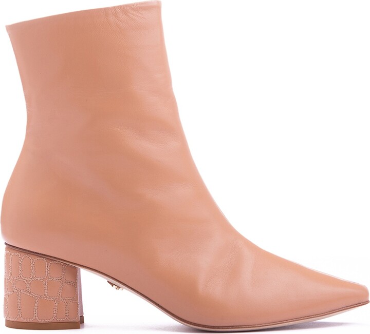 ATANA - Croc Heel Boot 55 Tan Leather - ShopStyle