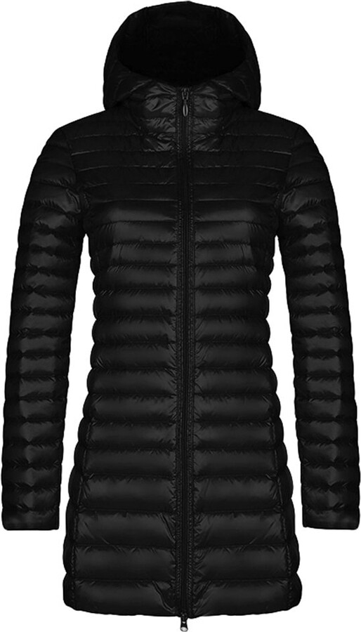 LvRao Womens Long Ultra Light Down Jackets Quilted Padded Winter Parka ...