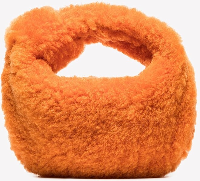 Bottega Veneta Mini Jodie Shearling Top Handle Bag - ShopStyle