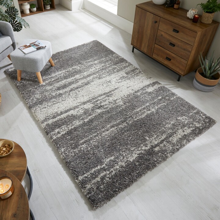 Dunelm Reza Ombre Rug Reza Ombre Grey - ShopStyle