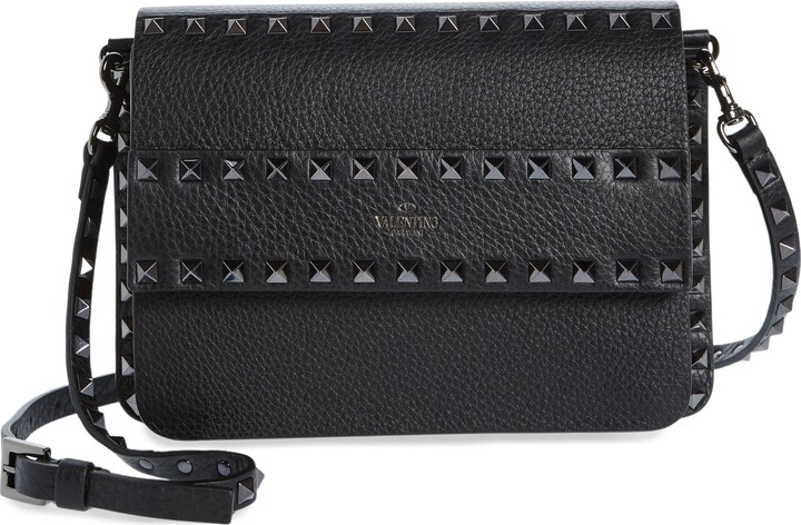 Valentino Garavani Small Rockstud Leather Shoulder Bag - ShopStyle