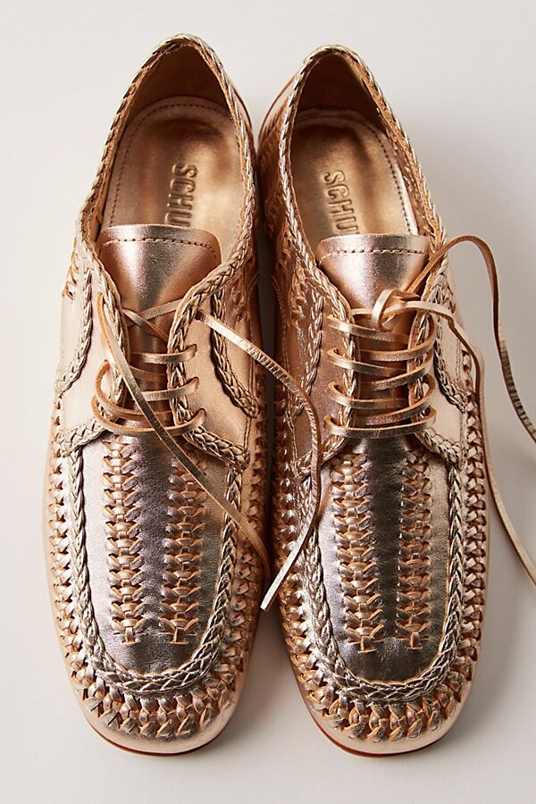 Schutz Lucie Lace Up Loafers - ShopStyle Flats