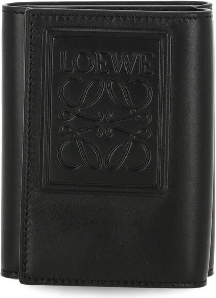Loewe Logo-Embossed Tri-Fold Wallet - ShopStyle