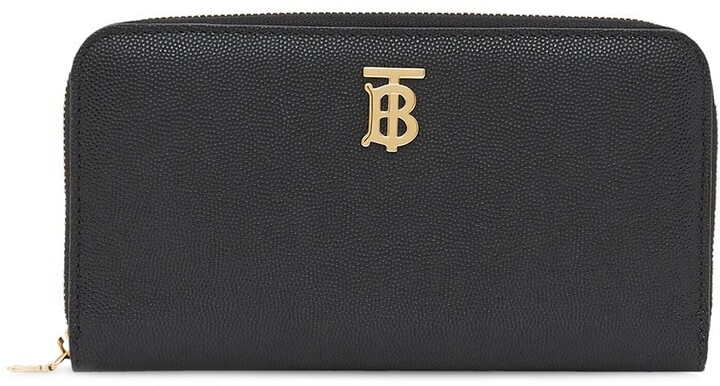 Burberry Monogram Plaque Zip-Around Wallet - ShopStyle
