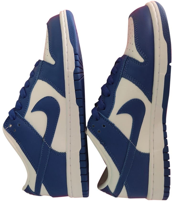 Nike blue Leather Trainers - ShopStyle Sneakers & Athletic Shoes