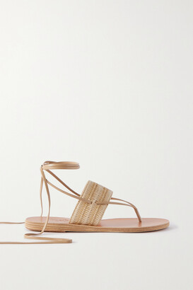 Ancient Greek Sandals Anastasia Metallic Flatform Sandals - ShopStyle