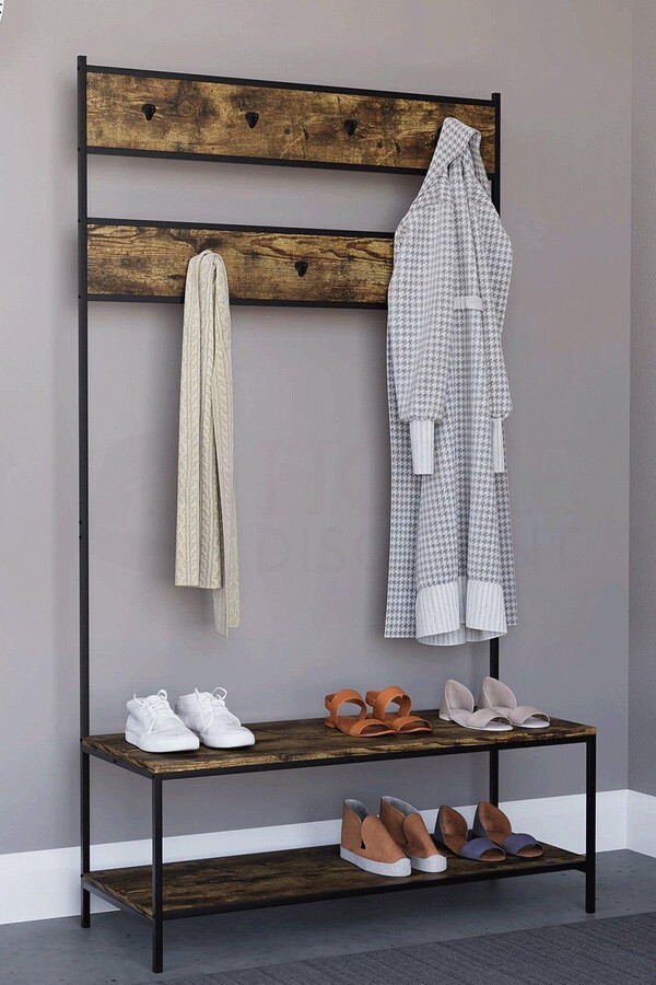 Home Discount Vida Designs Brooklyn Hallway Unit Hanging Clothes Rack ...